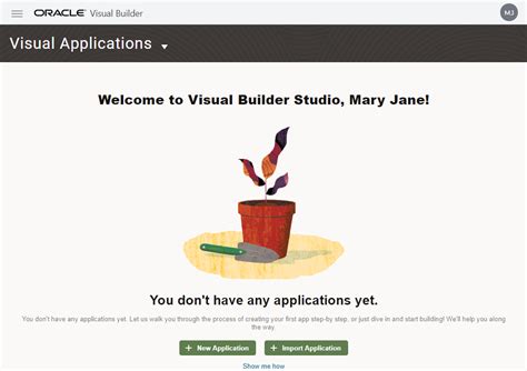 Create A Web Application In Oracle Visual Builder
