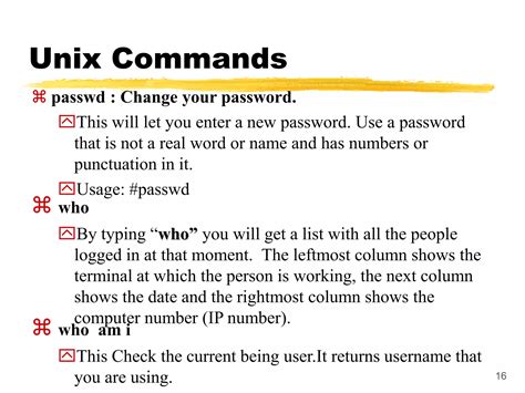 Unix Os And Commands Pptx