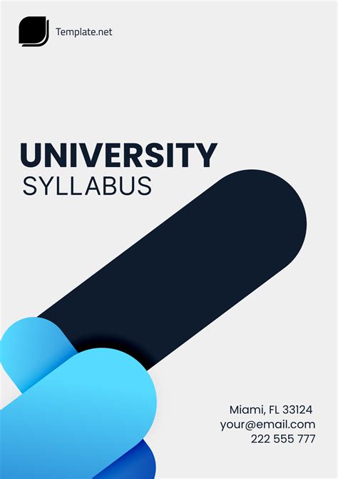 Free Basic Syllabus Template To Edit Online