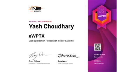 Yash Choudhary On Linkedin Web Application Penetration Tester Extreme • Yash Choudhary • Ine