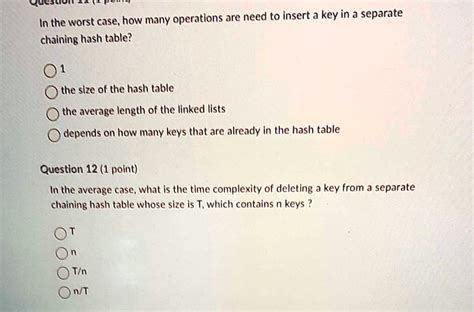 Solved In The Worst Case How Many Operations Are Needed To Insert A