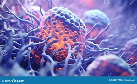 Microscopic Cells Tissue Under The Microscope Scientific Medical Concept Genetic Mutations At