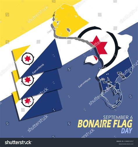 Bonaire Mapa Y Bandera Con Texto Vector De Stock Libre De Regalías