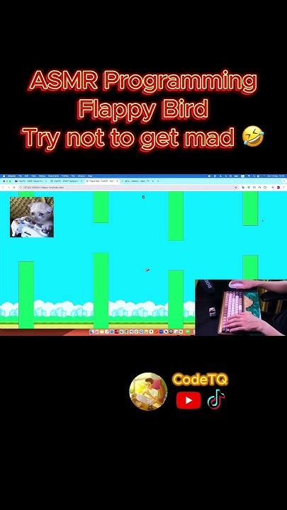 Flappy Bird With Javascript Asmr Programming No Talking Programming Trending Shorts