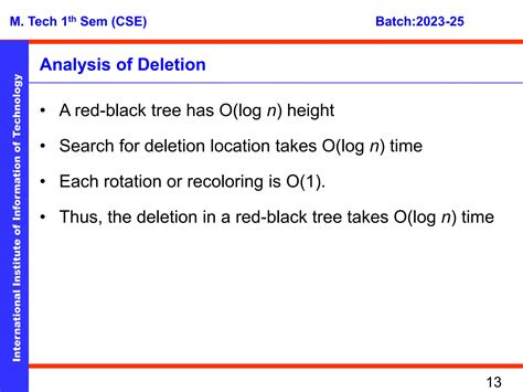 Red Black Treered Black Tree Cases Insertion Deletion Pptx Technology And Computing