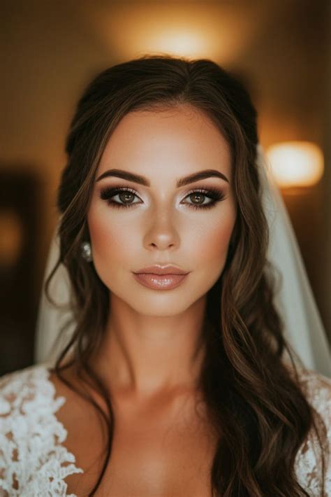 50 Bridal Makeup Looks For Evening Weddings Make Up For Wedding Guest Brown Eyes Wedding
