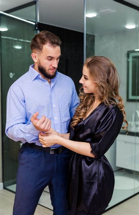 Couple Hugging And Kissing In The Bath Caucasian Couple Relaxing Stock