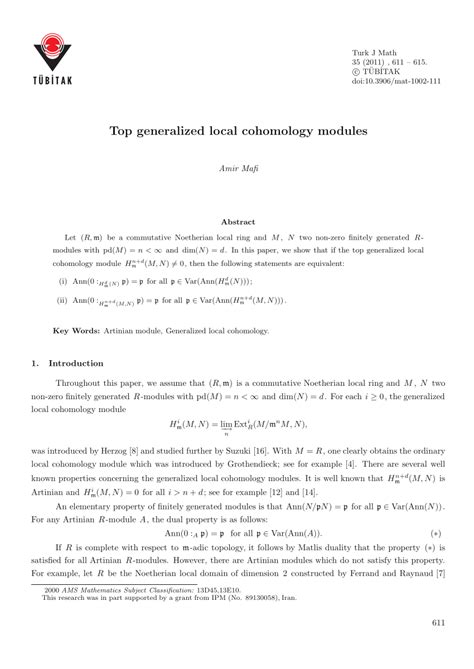Pdf Top Generalized Local Cohomology Modules
