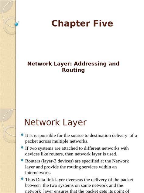 chapter 5 network layer pdf internet protocols computer network