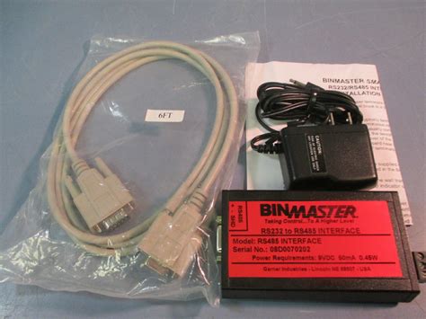 binmaster smartbob system interface module rs232 rs485 08d0070202