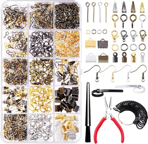 Rustark 1465pcs Jewelry Making Supplies Kit With Ring Sizer