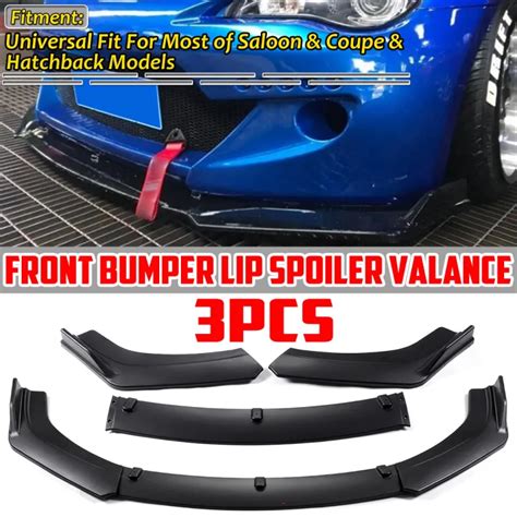 Universal Matte Car Front Bumper Chin Protector Lip Body Spoiler