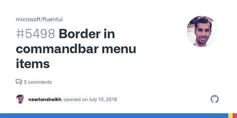 Border In Commandbar Menu Items Issue Microsoft Fluentui GitHub