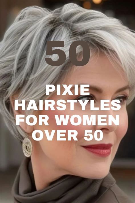 Sophisticated Silver Pixie Cut For Women Over 50 Pixie Hairstyles