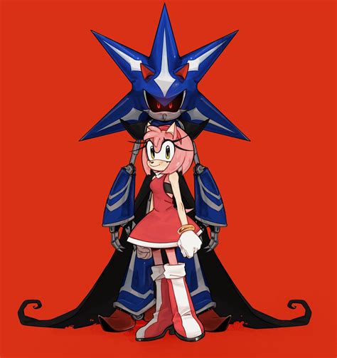 Amy And Metal Sonic в 2025 г Милые рисунки Артбуки Иллюстрации арт