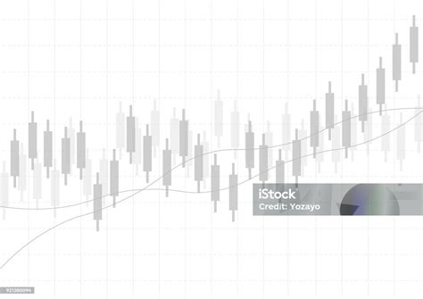 주식 시장 투자 거래의 비즈니스 촛불 스틱 그래프 차트 금융 트렌드 라인 그래프 그래프의 추세를 차트입니다 벡터 일러스트 레이 션 성장 개념에 대한 스톡 벡터 아트 및 기타