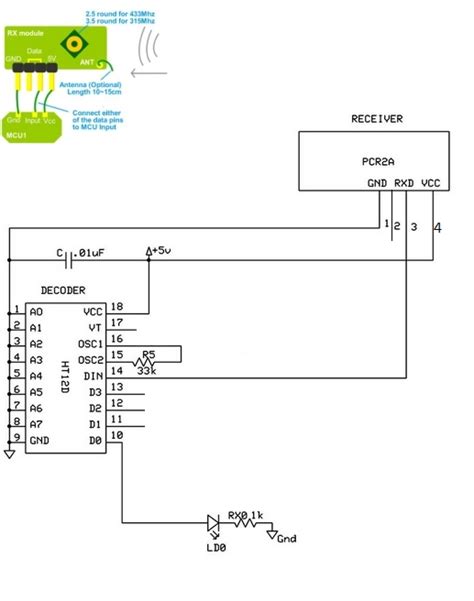 Microprocessor Problem With Rf Circuit Using Ht12d And Ht12e