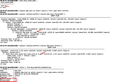 Postgresql数据库绑定变量的pbe性能抖动问题 墨天轮