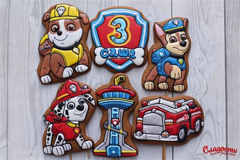 Имбирные пряники Щенячий патруль 74 фото