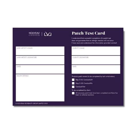 Lvl Ceralashlift System Patch Test Instructions