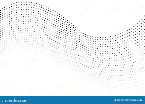 Abstract Flow Wave Dots Background Abstract Halftone Background Stock Vector Illustration Of