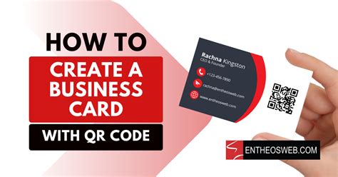 how to create a business card with qr code entheosweb