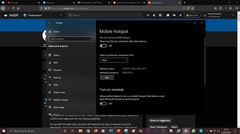 windows 10 we can t set up mobile hotspot r techsupport