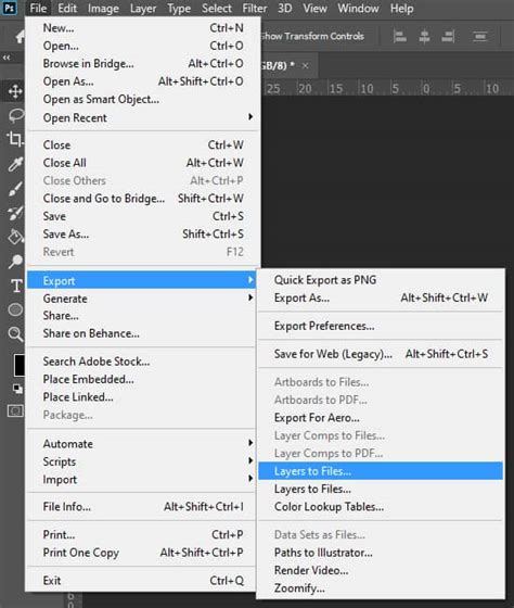 photoshop cc removing number sequence for export layers to files