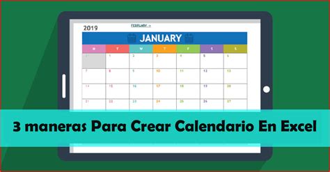 insertar calendario en excel