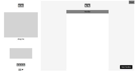 Drag Demo Codesandbox