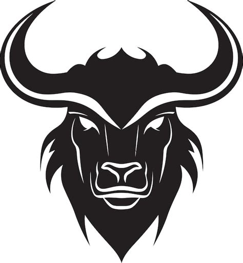Premium Vector Bullpower Elegant Bull Head Vector Emblem Rampantrage Dynamic Vectorized Bull