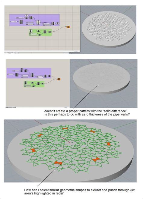 Parakeet Extracting A Pipe Patternand Punching Selected Holes