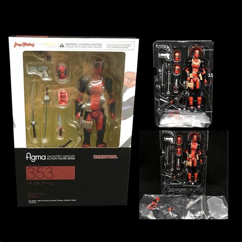Revoltech Mafex Deadpool 025ex Figma Action Figure Movable Joint Model