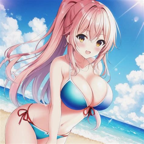 Beach Anime Girl By Somerandomartistx On Deviantart
