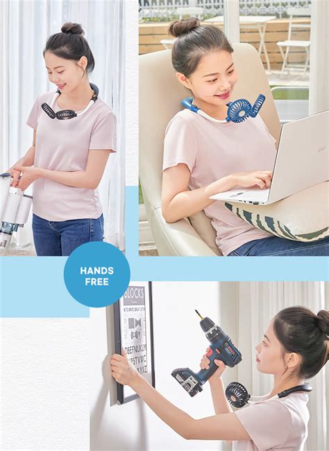 리더스에이전시 블루아이디 넥밴드 선풍기