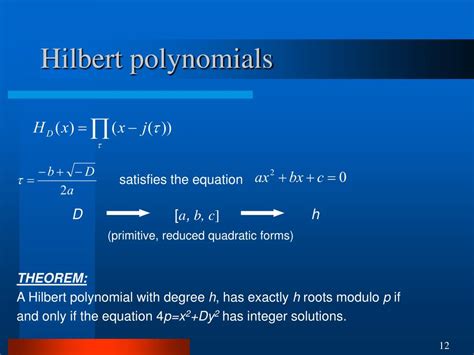 Ppt Selecting Class Polynomials For The Generation Of Elliptic Curves