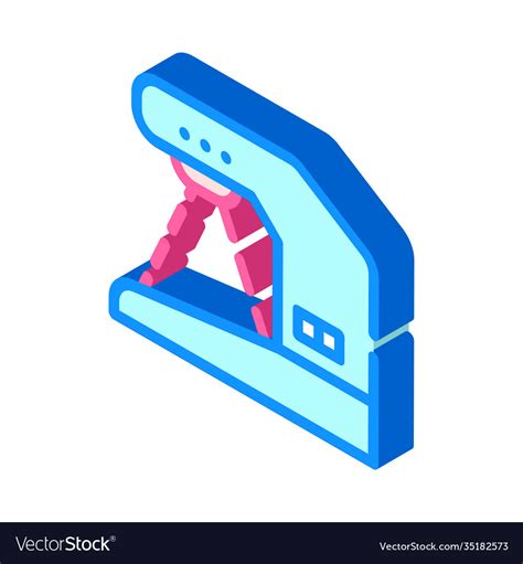Currency Detector Device Isometric Icon Royalty Free Vector