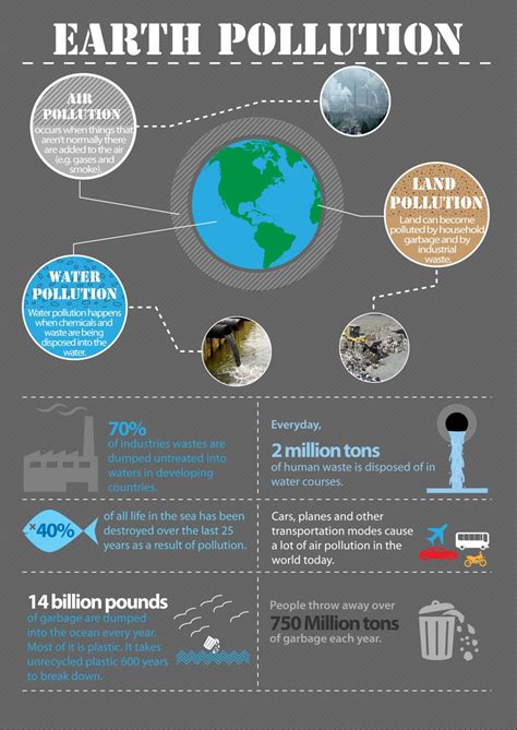 Earth Pollution Infographic Earth Pollution Physical Geography