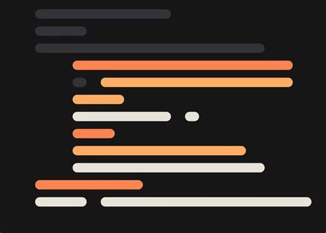 Code Screen Vector Illustration Flat Cartoon Coding Lines Simulation
