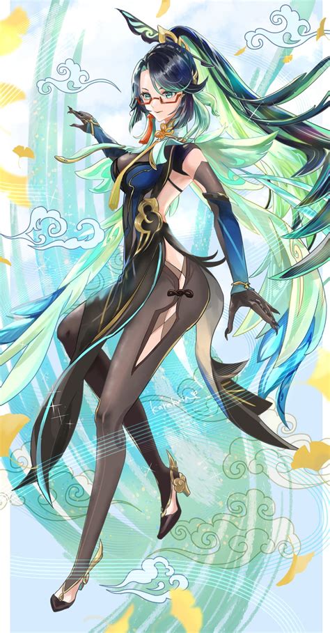 Xianyun Genshin Impact Drawn By Karakusaototsukiharu Danbooru