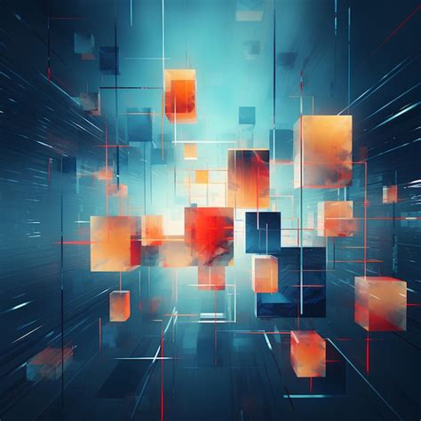 Premium Photo Abstract Work Of Art Consisting Of Geometric Figures