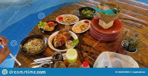 Lunch At The Hobbits Stock Photo Image Of Produce Seafood 266033060