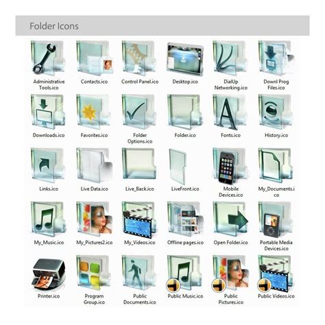 244 Glass Icons For Windows