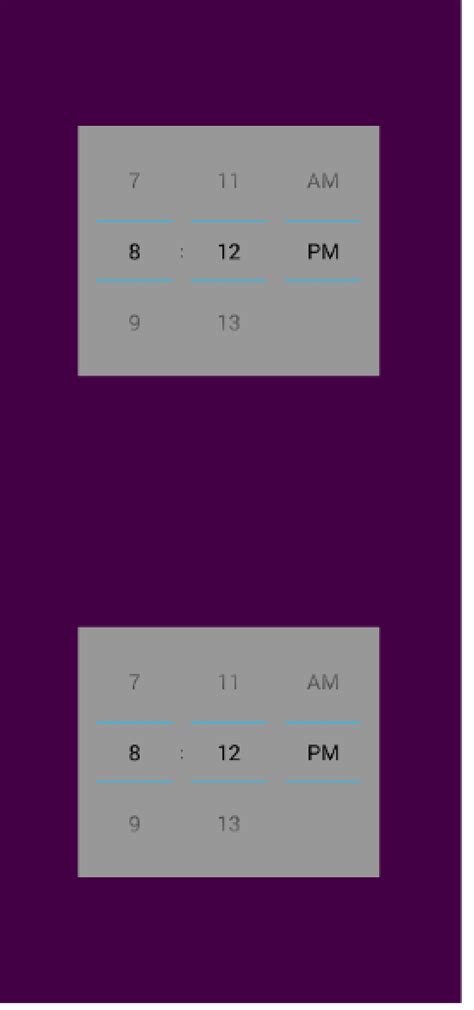Timepicker Has Hidden Margins Or Padding Android Stack Overflow