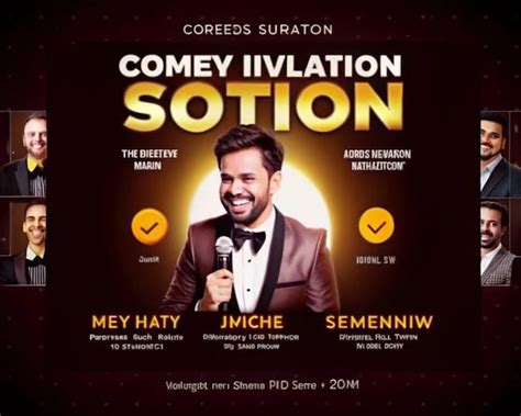 Comedy Template Design Premium Ai Generated Image