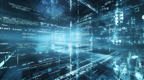 The Concept Of Digital Transformation Engineering Systems Binary Code