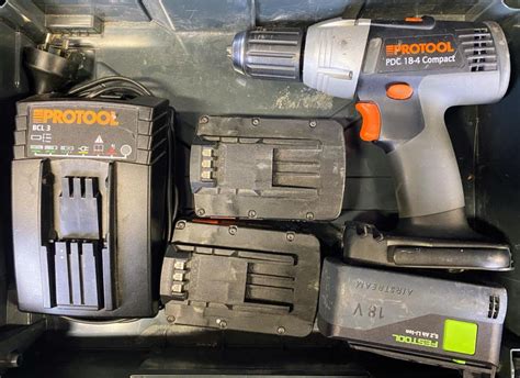 Lot - A Protool (Now Festool) Cordless Percussion Drill PDC 18-4 ...