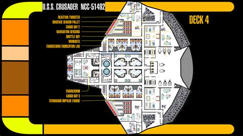 U S S Crusader Deck 4 Plans By Trekkiegal On Deviantart
