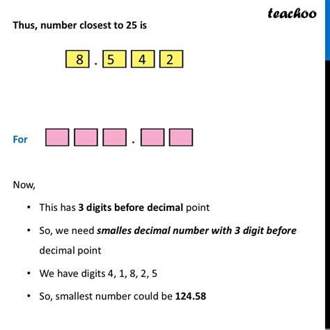 In Each Case Below Use The Digits 4 1 8 2 And 5 Exactly Once