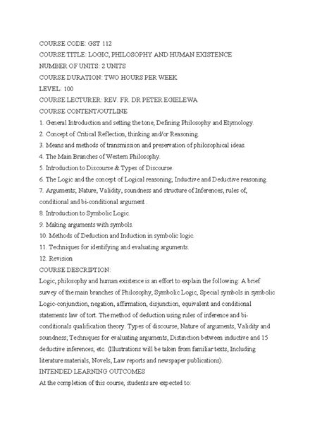 Course Code Please Kindly Send The Lecture Note Course Code Gst